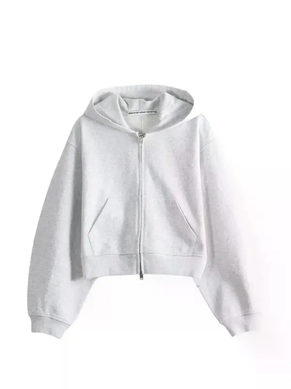 Alexander Wang Zip-up Cropped Hoodie
