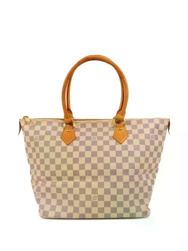 LOUIS VUITTON Damier Azur Saleya Mm Shoulder Bag - Neutrals