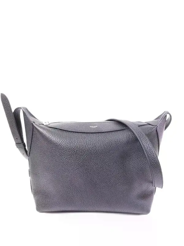 Celine Leather Shoulder Bag - Grey