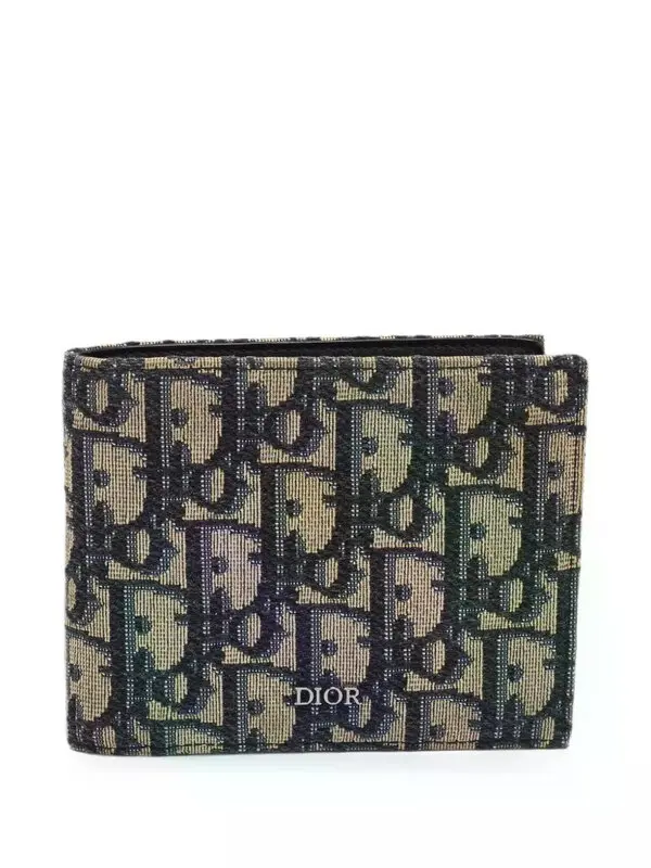 Dior 2021 Oblique Bifold Wallet - Neutrals