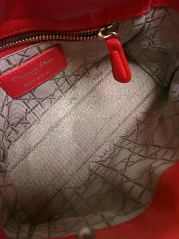 Dior Mini Lady Lambskin Tote Bag - Pink