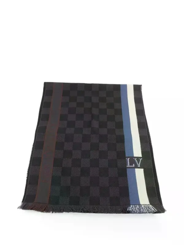LOUIS VUITTON Damier Stripe Scarf - Black