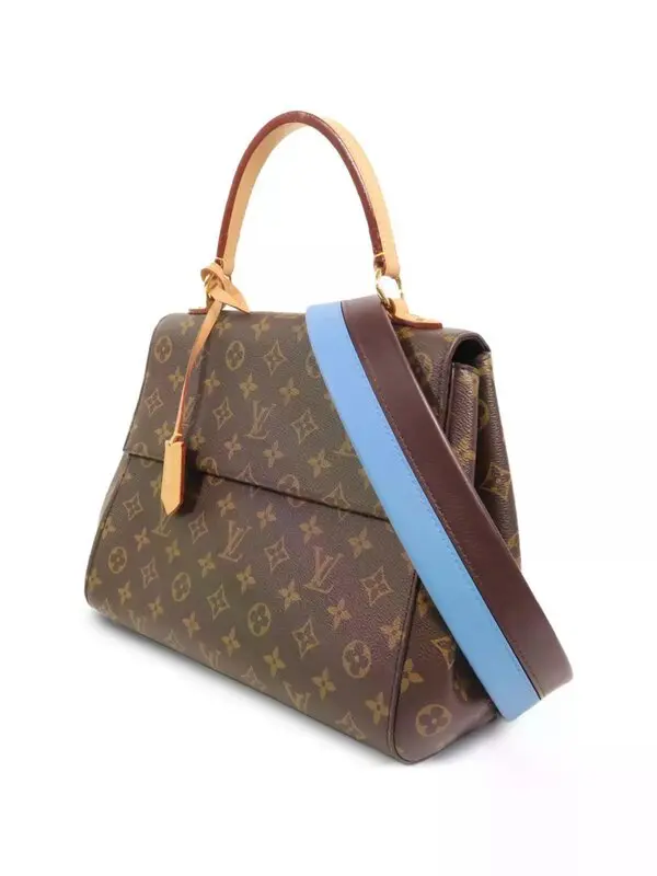 LOUIS VUITTON Monogram Cluny Tote Bag - Brown