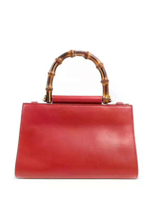 Gucci Nymphaea Bamboo Shoulder Bag - Red