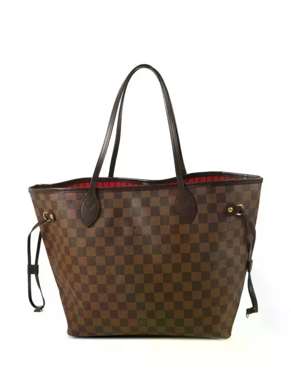 LOUIS VUITTON Damier Neverfull Mm Tote Bag - Brown