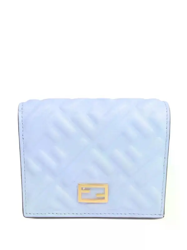 Fendi Ff Embossed Wallet - Blue