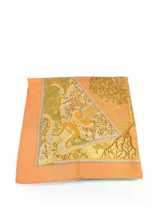 Hermès Axis Mundi Scarf - Orange
