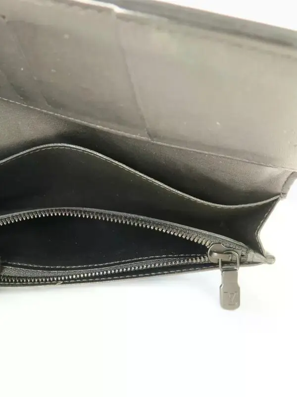 LOUIS VUITTON Portefeuille Brazza Long Wallet - Black