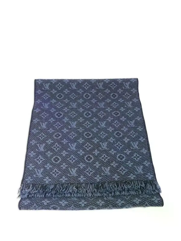 LOUIS VUITTON Monogram Classic Scarf - Blue