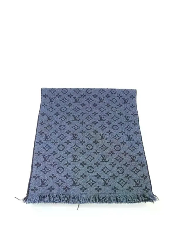 LOUIS VUITTON Monogram Classic Scarf - Blue