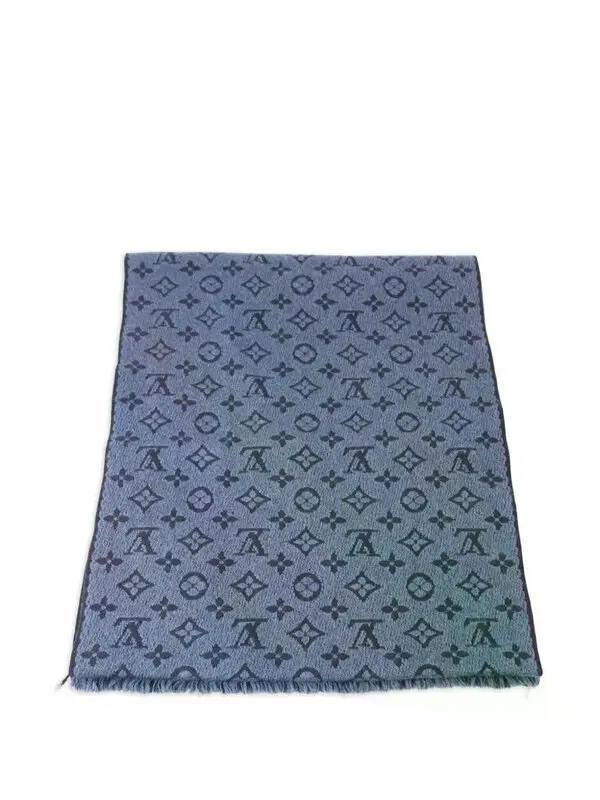 LOUIS VUITTON Monogram Classic Scarf - Blue