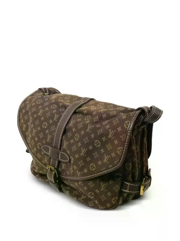 LOUIS VUITTON Monogram Mini Saumur Shoulder Bag - Brown