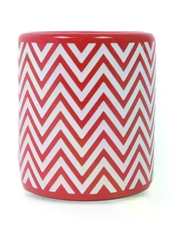 Hermès Chevron Pattern Cylindrical Scarf Ring - Red