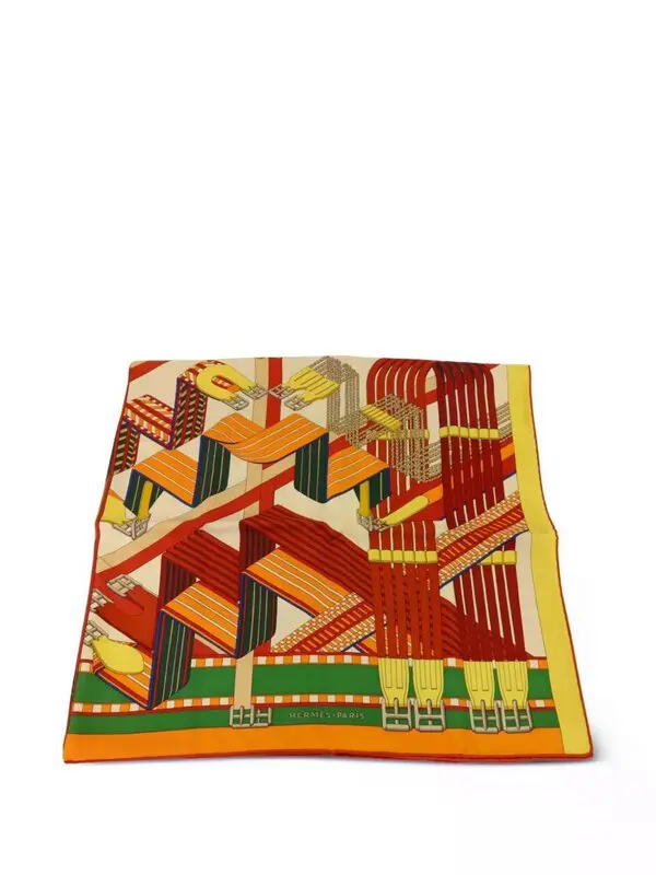Hermès Double Sangle Scarf - Red