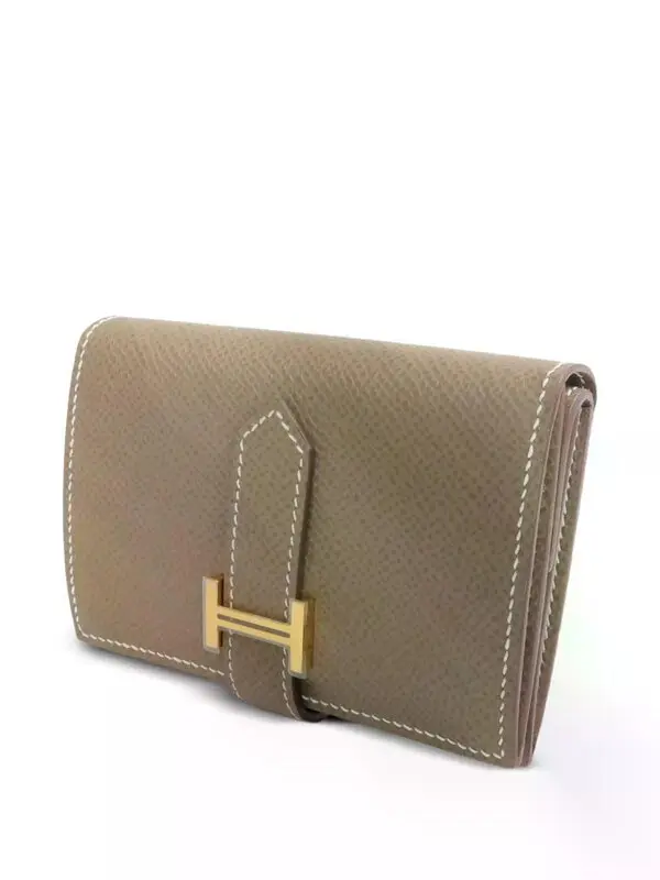 Hermès Bearn Mini Wallet In Epsom Leather - Neutrals