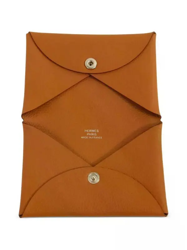 Hermès Calvi Evercolor Card Holder - Neutrals