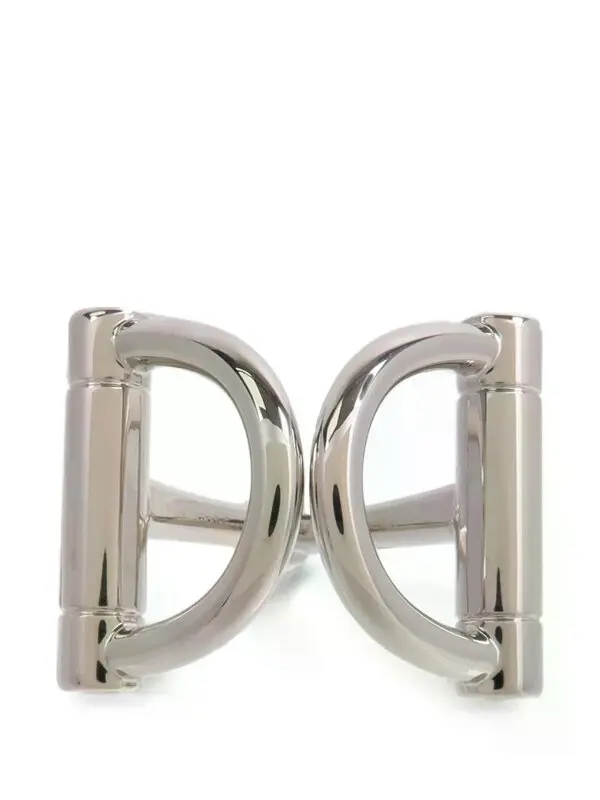 Hermès Double D Scarf Ring - Silver