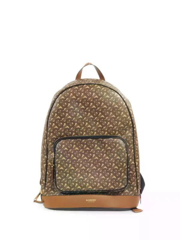 Burberry Tb Monogram Backpack - Brown