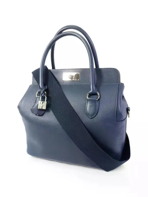 Hermès 26 Toolbox Shoulder Bag - Blue