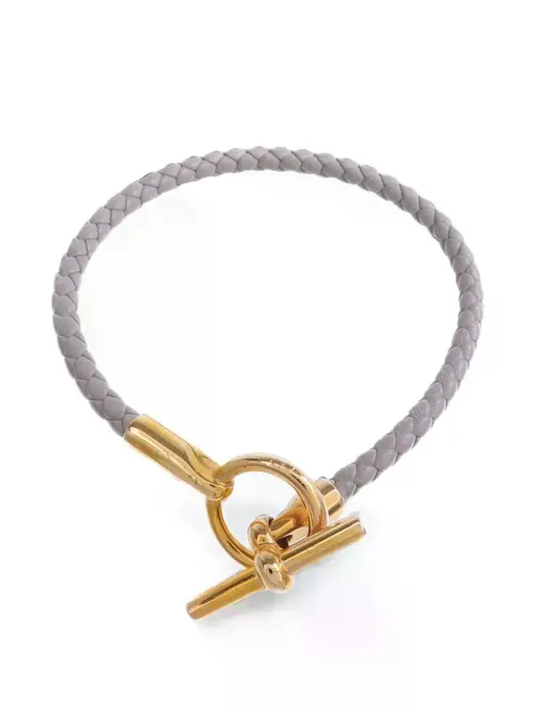 Hermès Glenan Braided Leather Bracelet