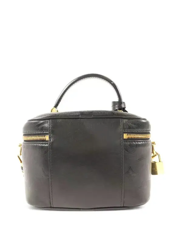 LOUIS VUITTON Vanity Case Two-way Leather Tote Bag - Black