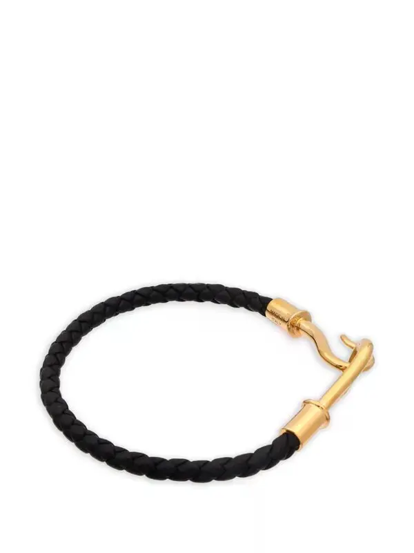 Hermès Jumbo H Braided Leather Bracelet