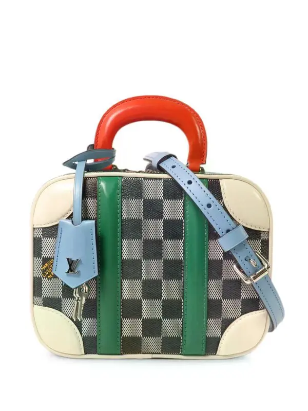 LOUIS VUITTON Valisette Bb Damier Tote Bag - Black