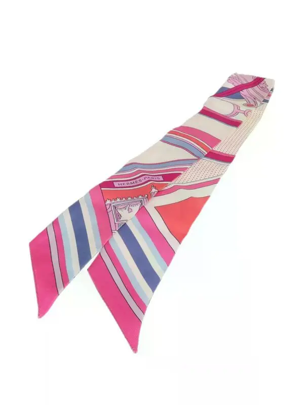 Hermès Silk Scarf - Pink
