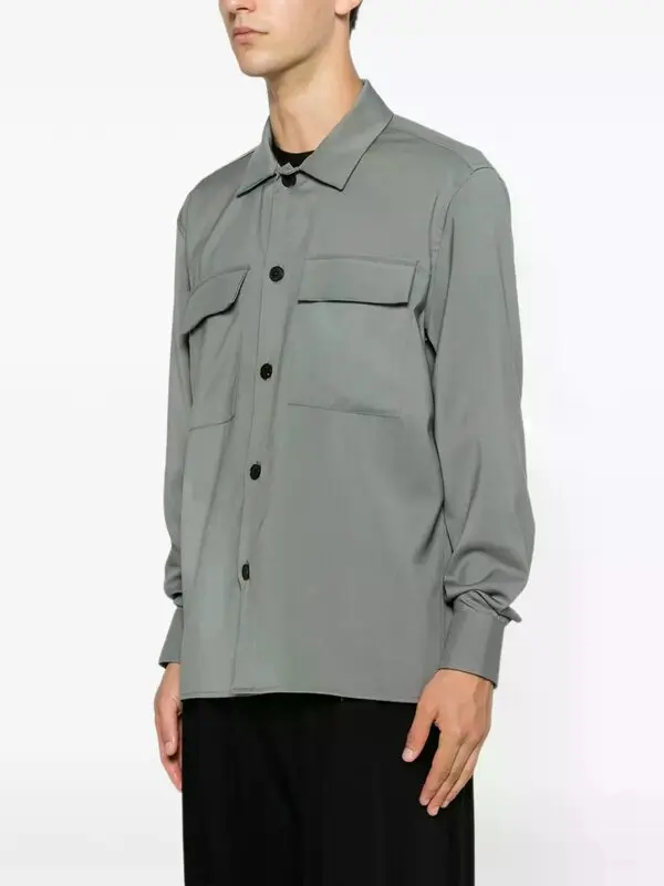 LOW BRAND Flap-pocket Shirt Jacket