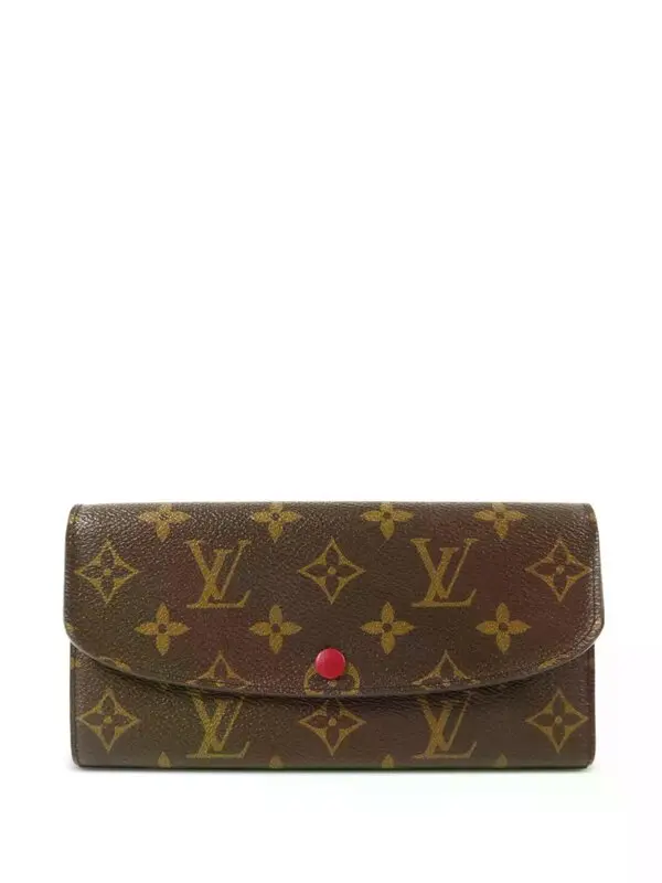LOUIS VUITTON Monogram Sarah Long Wallet - Brown
