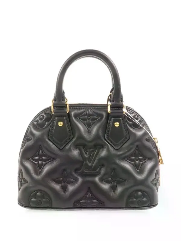 LOUIS VUITTON Bb Alma Bubblegram Tote Bag - Black