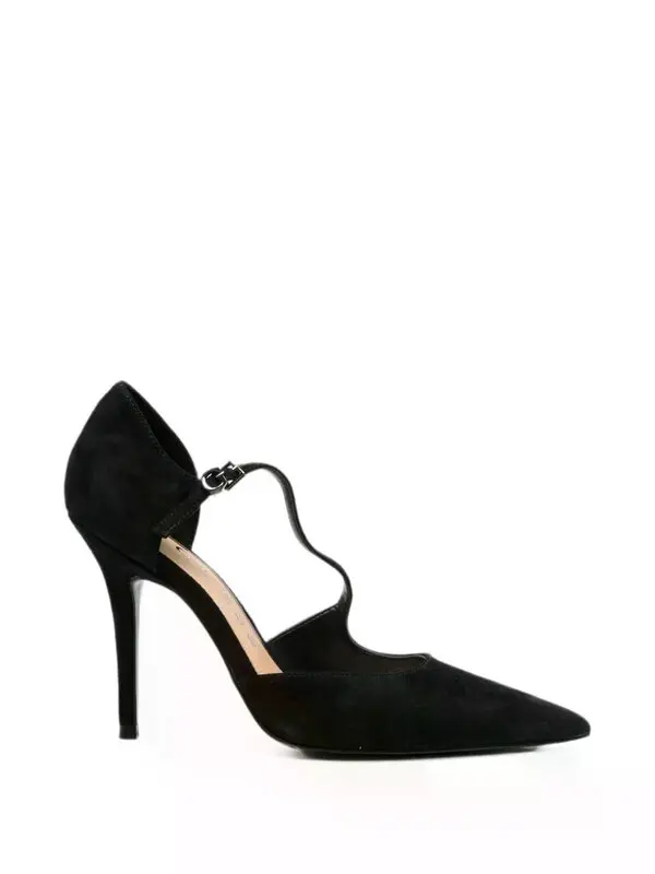 Guess Suede T-bar Pumps - Black