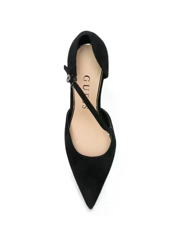 Guess Suede T-bar Pumps - Black