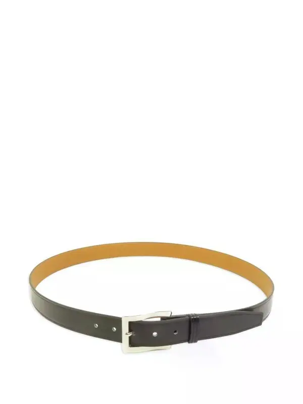 Hermès Leather Buckle Belt - Black