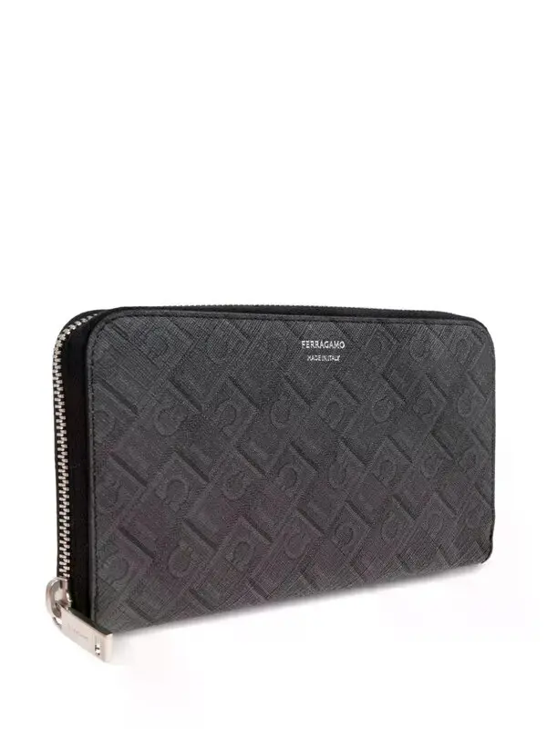 FERRAGAMO Monogram Zip-around Wallet