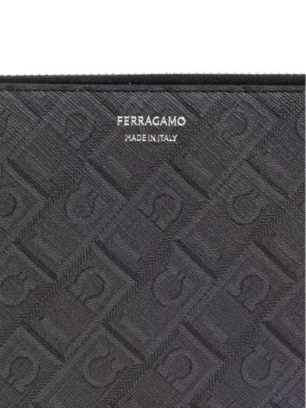 FERRAGAMO Monogram Zip-around Wallet