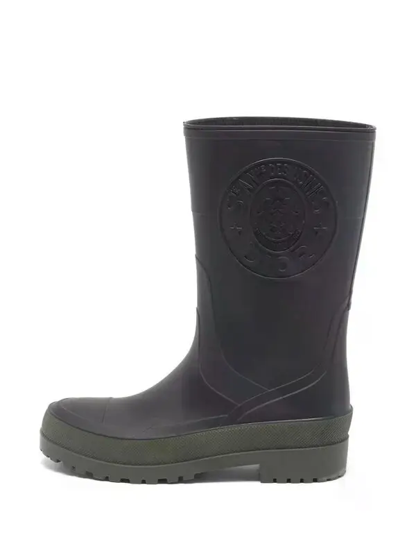 Dior Union Crest Rubber Boots - Black