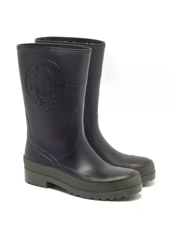 Dior Union Crest Rubber Boots