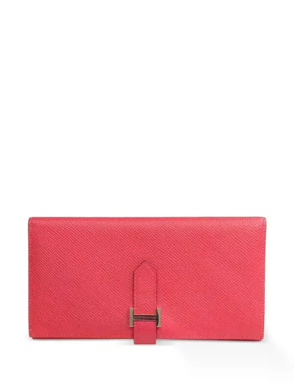 Hermès Bearn Epsom Leather Wallet - Pink