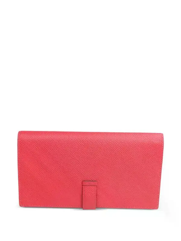 Hermès Bearn Epsom Leather Wallet - Pink
