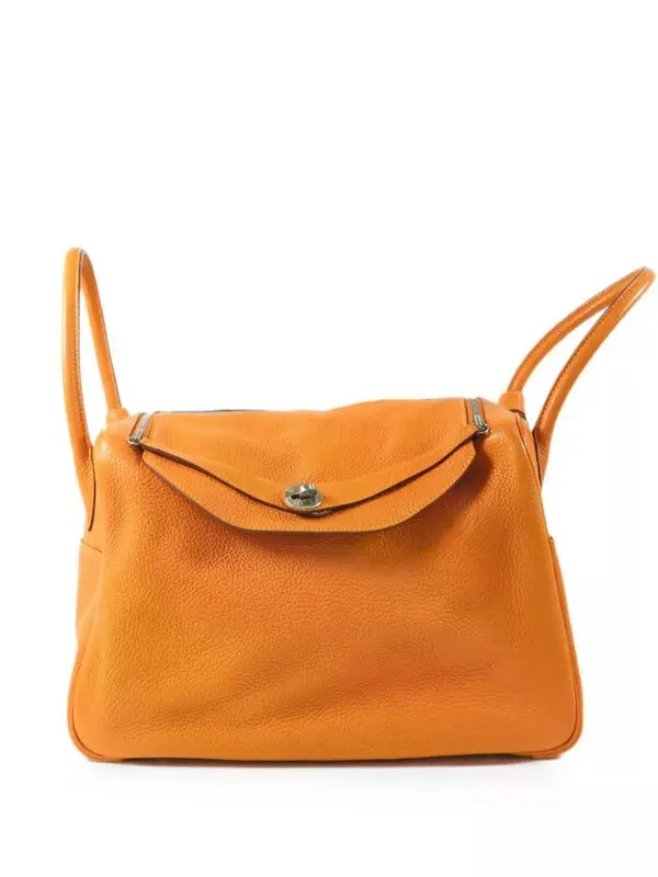 Hermès 34 Lindy Clemence-leather Shoulder Bag - Orange