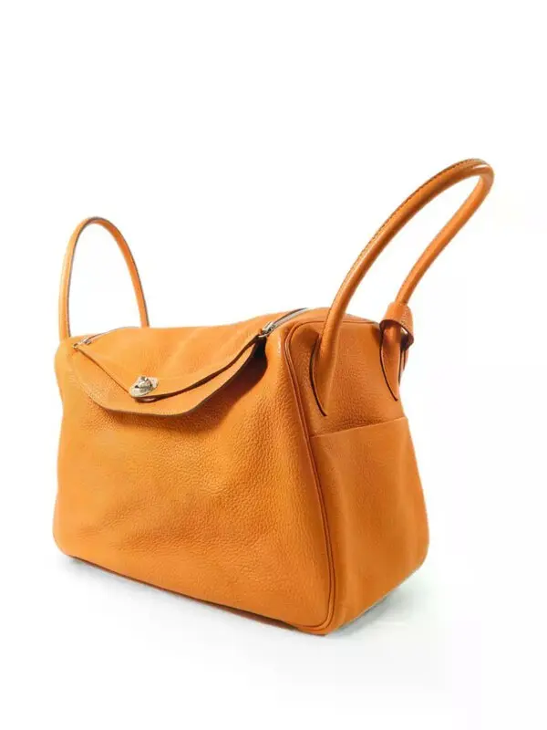 Hermès 34 Lindy Clemence-leather Shoulder Bag - Orange