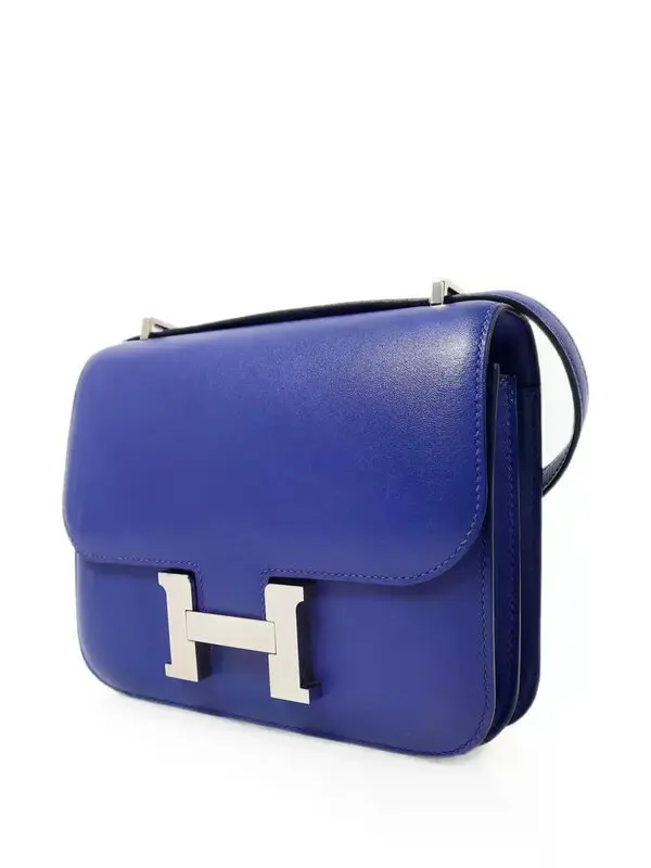 Hermès Constance Leather Shoulder Bag - Blue
