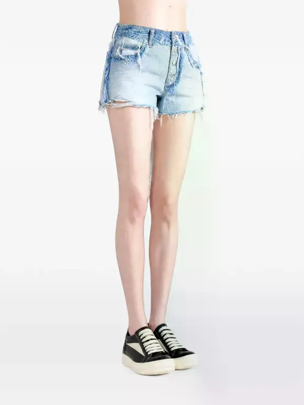 Alexander Wang Deconstructed Frayed-edge Shorts