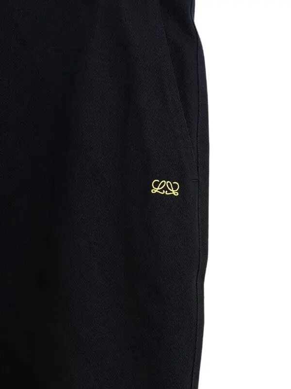 Loewe Anagram Embroidered Twill Weave Trousers