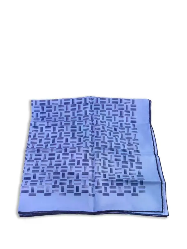 Hermès Geometric-print Scarf - Blue
