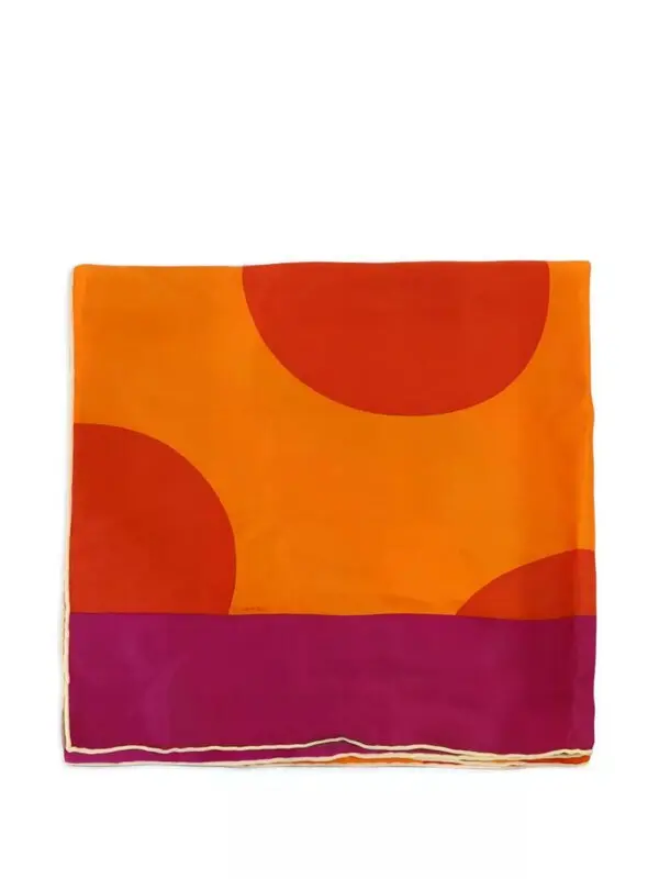 Hermès Polka-dot Scarf - Orange