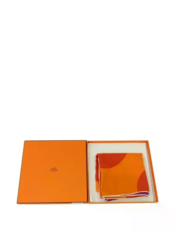 Hermès Polka-dot Scarf - Orange