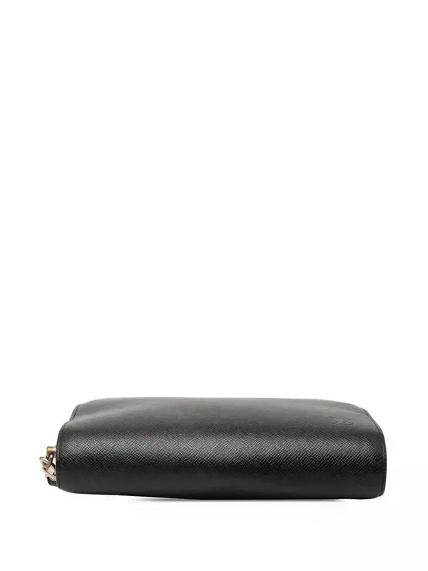 LOUIS VUITTON Taiga Leather Baikal Clutch Bag
