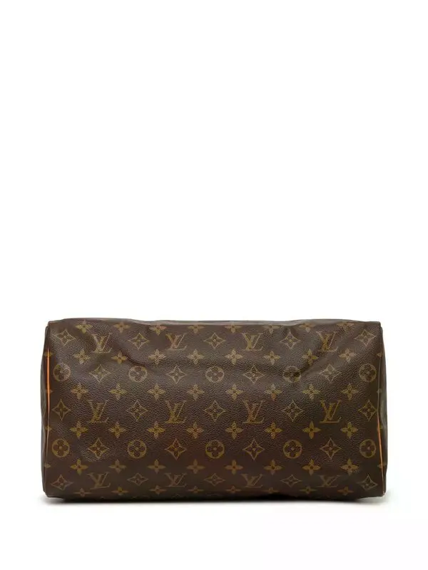 LOUIS VUITTON Monogram Speedy 35 Boston Bag - Brown